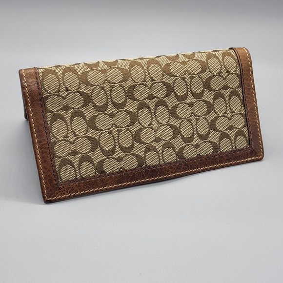 Coach | Bags | Coach Vintage Logo Checkbook Cover | Poshmark